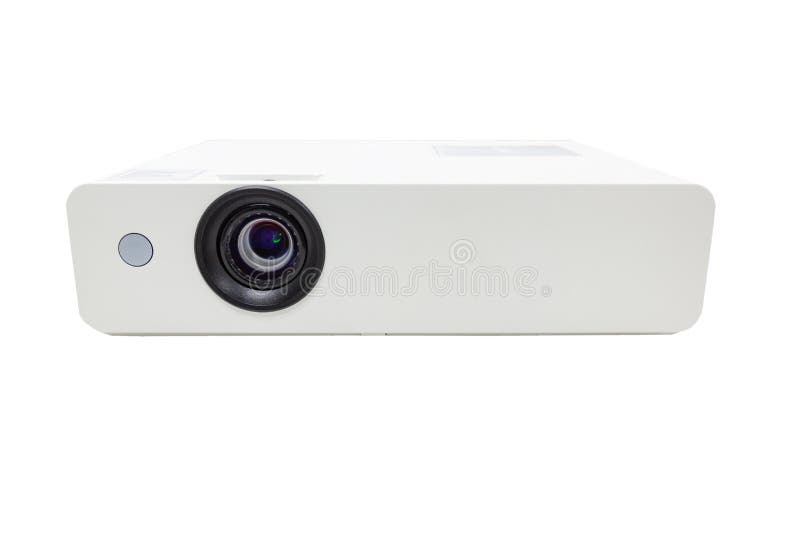White Projector for Presentation for Business Work on Table Stock Photo ...