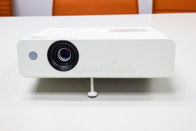 Projector on presentation stock photo. Image of career - 1290512