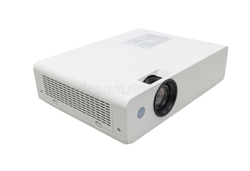 White Projector for Presentation for Business Work on Table Stock Photo ...