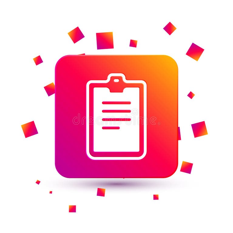 White Psychological Test Icon Isolated on White Background. Square ...