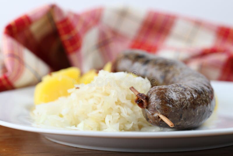 White pudding stock image. Image of black, barley, plate - 18115517