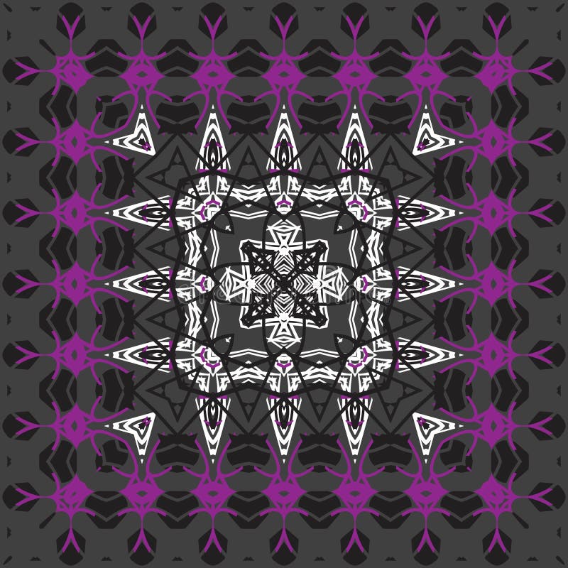 White and Purple Lace Pattern Stock Illustration - Illustration of good ...