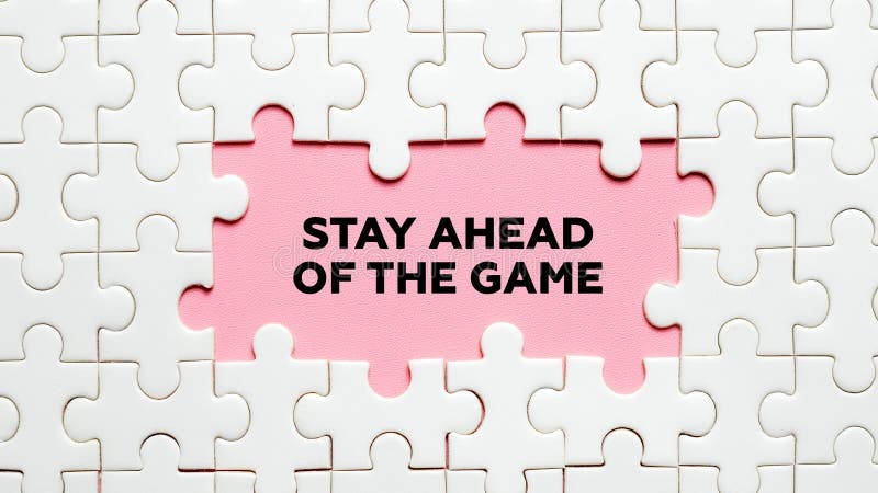 White Puzzle Pieces with a Missing Section Revealing the Word STAY ...