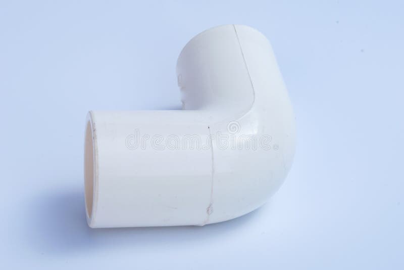 White Pvc Pipe on White Background Stock Image - Image of background ...