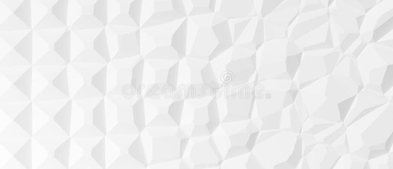 White Pyramid Grid Transforming into Irregular Polygon Shapes Geometry ...