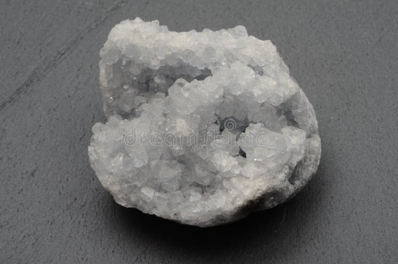 White quartz geode stock image. Image of mineral, quartz - 188883821