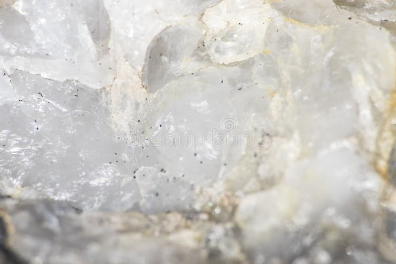 White Quartz Rock Full of Details and Cracks Stock Image - Image of ...
