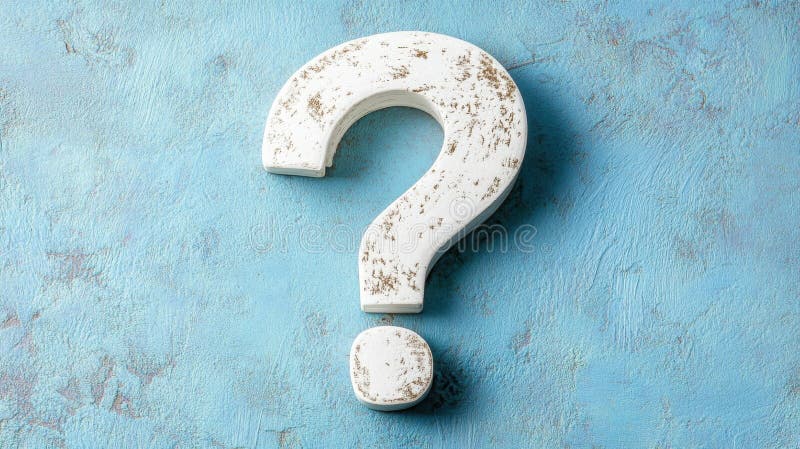 White Question Mark on Blue Textured Background Stock Image - Image of ...