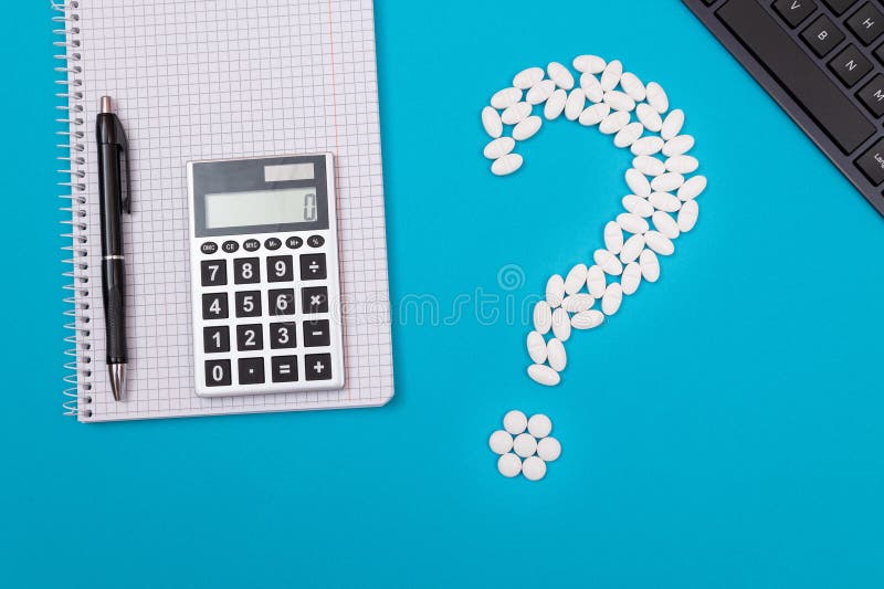 White Question Mark and Calculator. Pharmaceutical Industry and ... White Question Mark and Calculator. Pharmaceutical Industry and ...