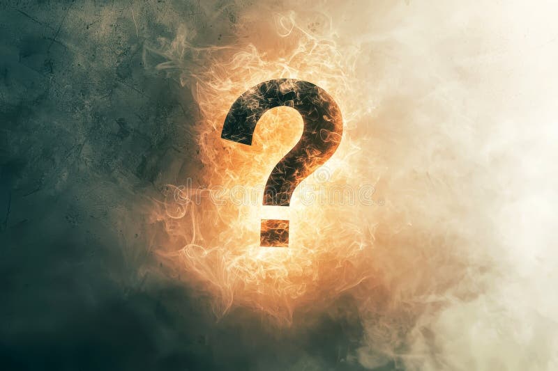 Question Mark Symbol on Isolated Background. Problem, Solution ...