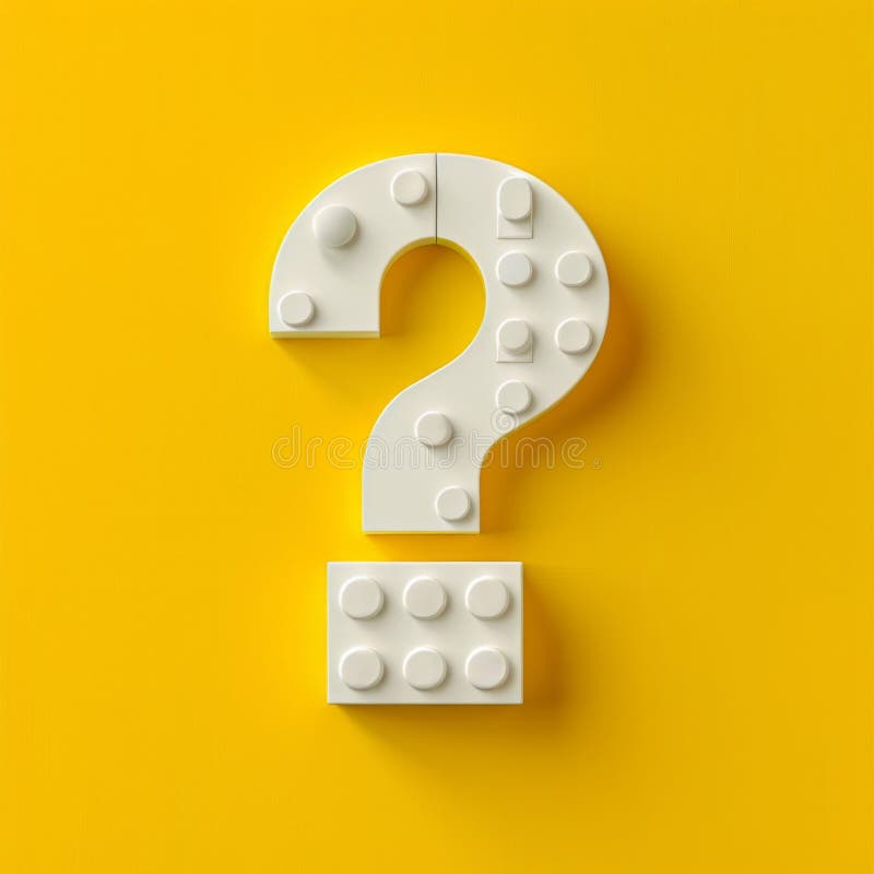 White Question Mark on Yellow Background. Generative Ai Stock ...