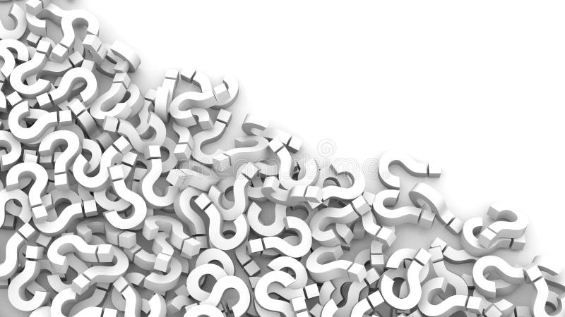 White question marks stock illustration. Illustration of design - 115695891