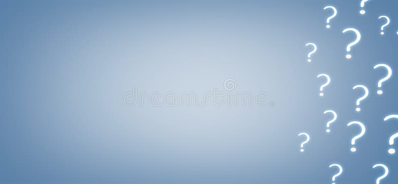 White Question Marks on a Blue Background Stock Illustration ...