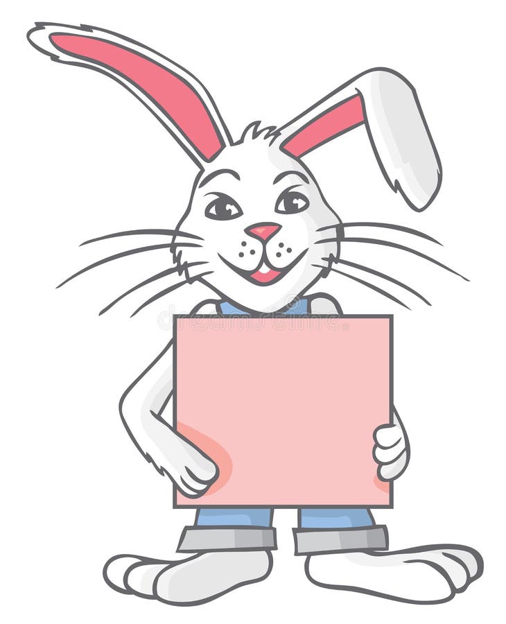 White Rabbit Blank Sheet Stock Illustrations – 84 White Rabbit Blank ...