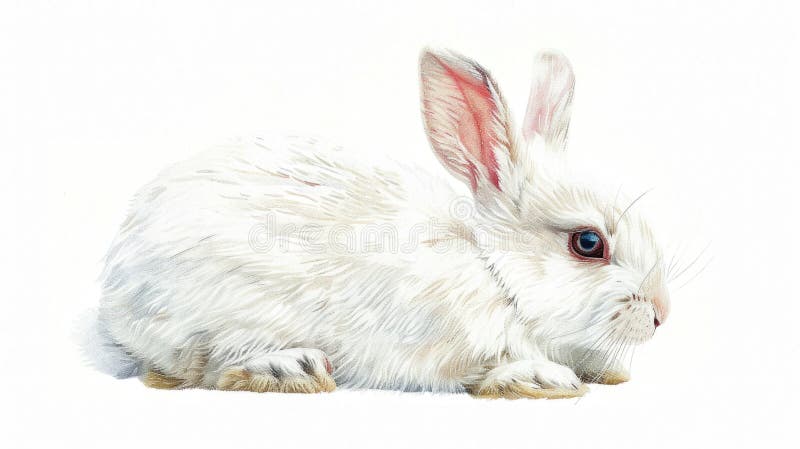 White Rabbit with Blue Eyes Stock Photo - Image of rare, special: 383260098