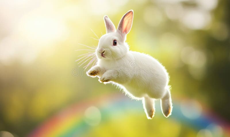 Cute Baby Rabbit Jumping Air Stock Photos - Free & Royalty-Free Stock ...