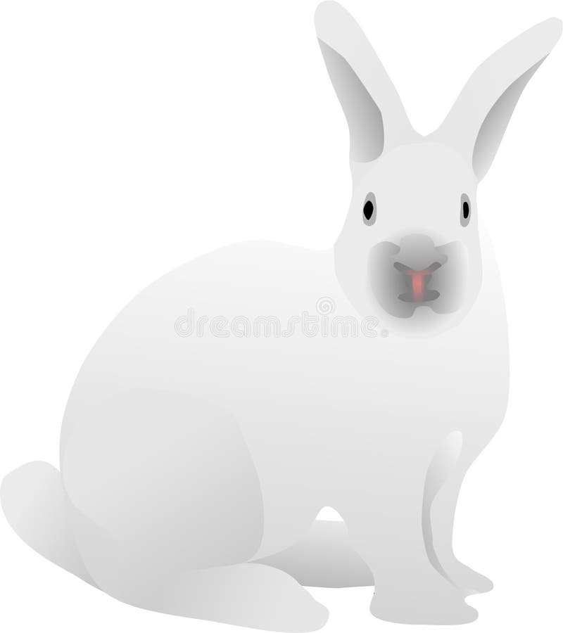 Lop Eared Rabbit Clipart Outline