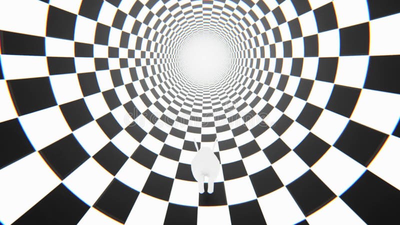 White Rabbit in the Rabbit Hole - Abstract Loop Motion Background Intro ...