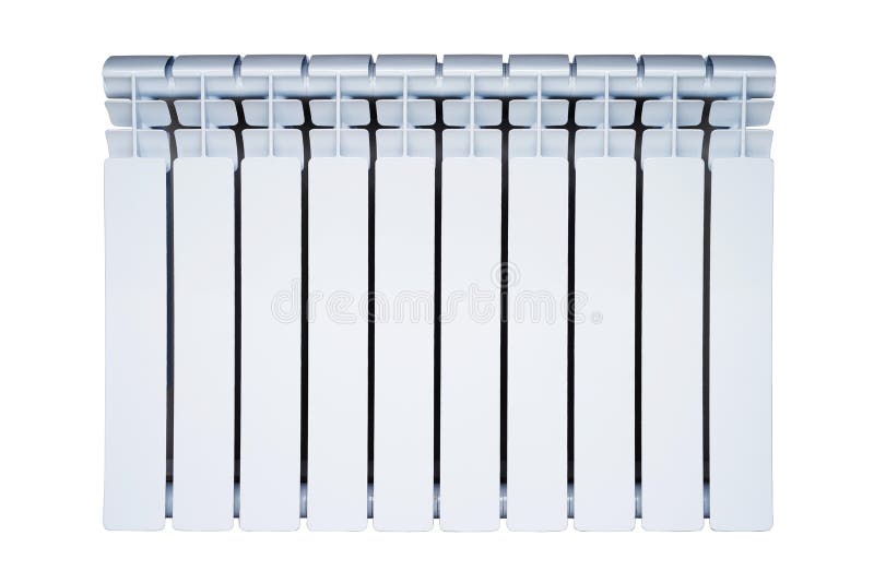 White Radiator Isolated on White Background Stock Photo - Image of ...