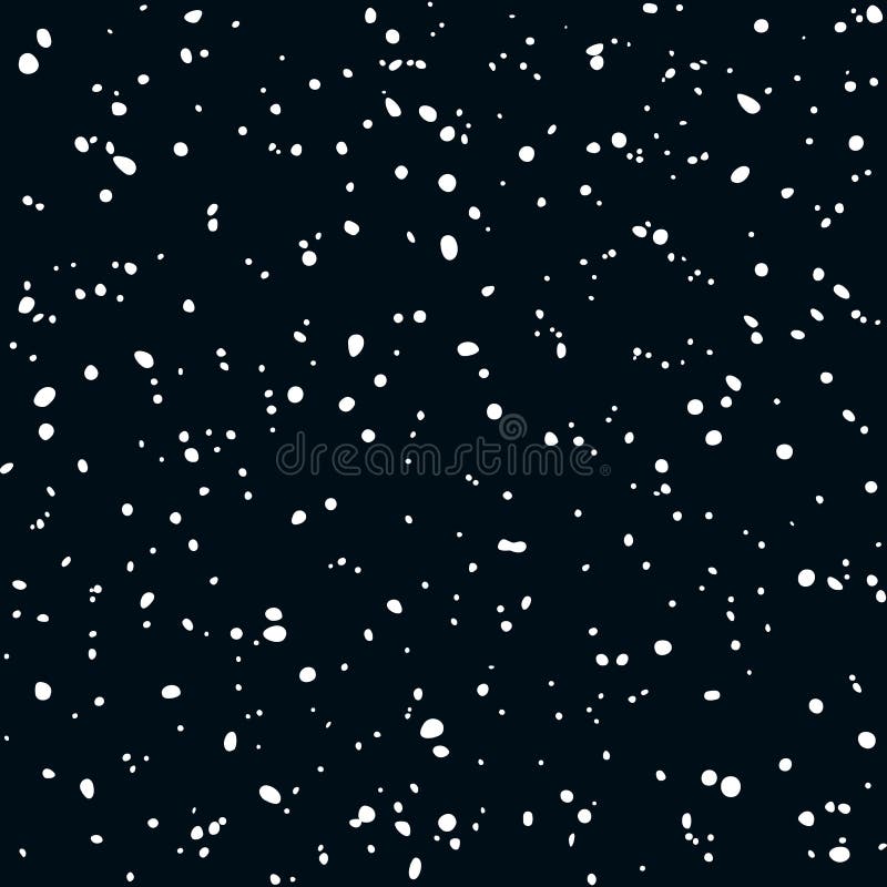 Falling Snow Digital Random Dots Pattern Silhouette Vector File ...