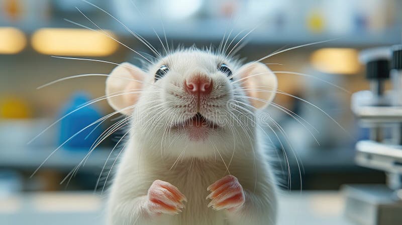 Laboratory Rat Posing on Table in Medical Research Facility Stock ...