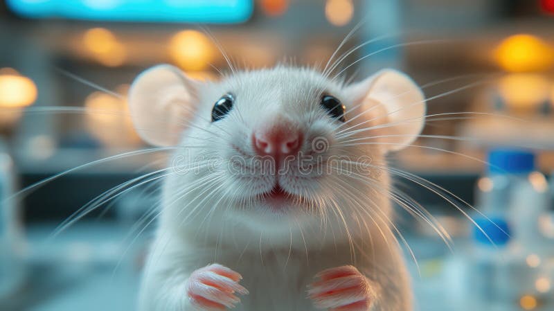 Laboratory Rat Posing on Table in Medical Research Facility Stock ...