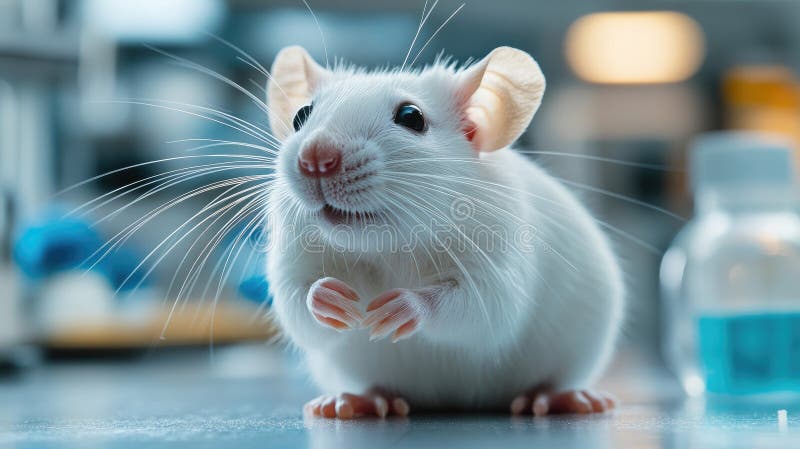 Laboratory Rat Posing on Table in Medical Research Facility Stock ...