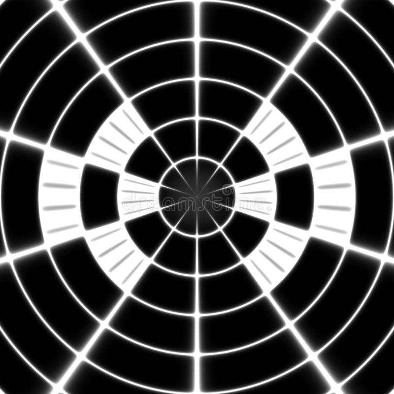 White Ray Transmission Tower Or Spotter Symbol On The Black Background ...