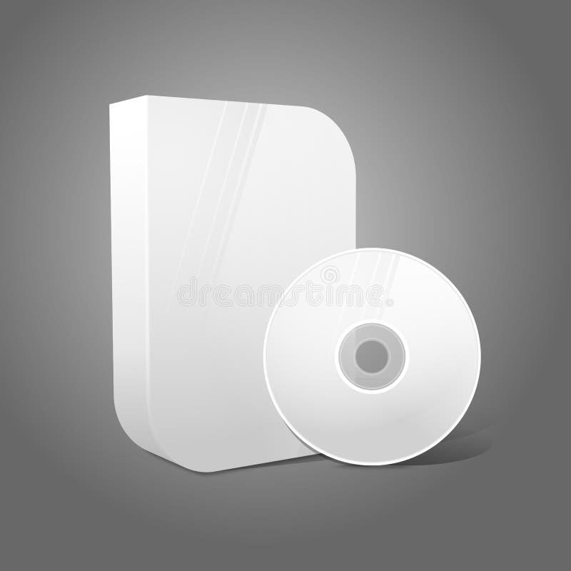 White Realistic Isolated DVD, CD, Blue-Ray Smooth Stock Vector ...