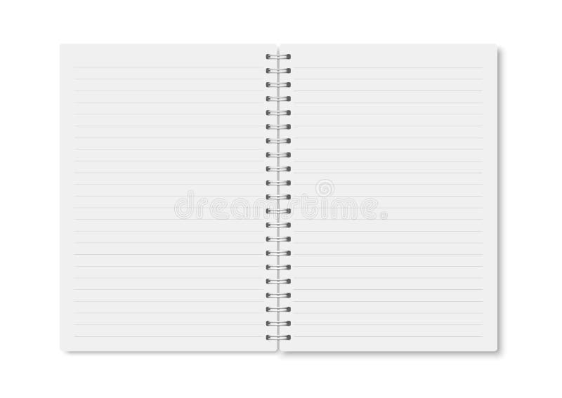 Lined Horizontal Notebook Stock Illustrations – 970 Lined Horizontal ...