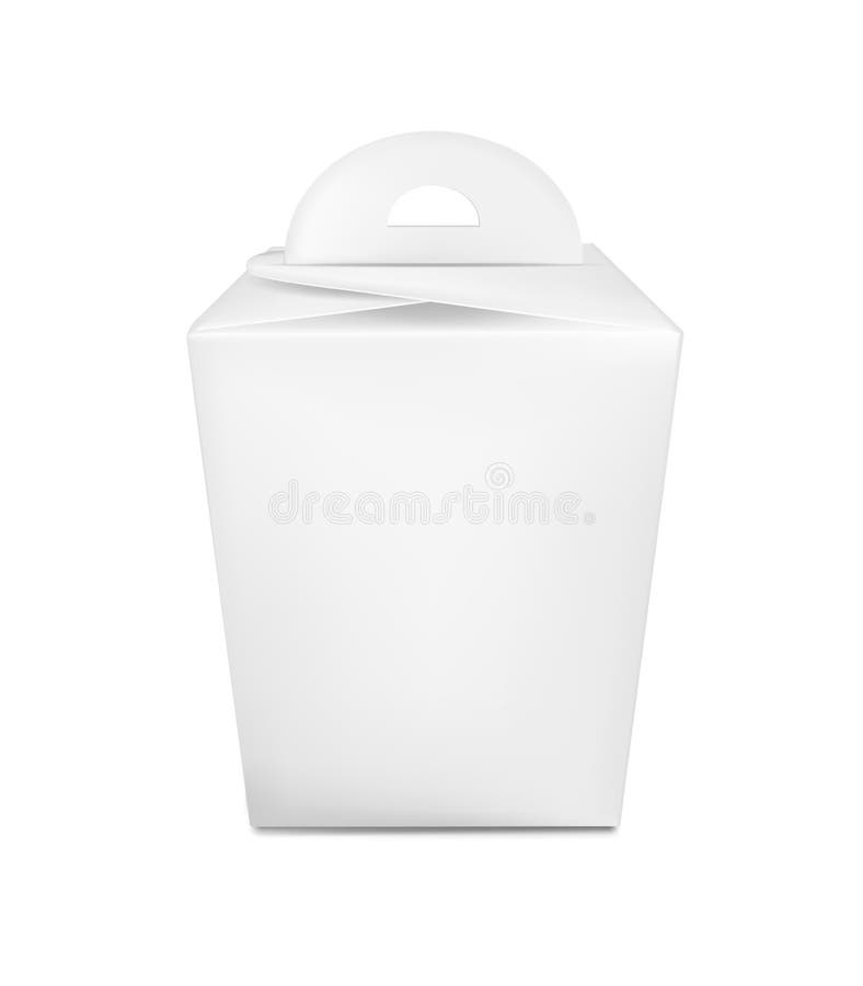 White Realistic Paper Packaging for Sweets and Gifts Stock Vector ...