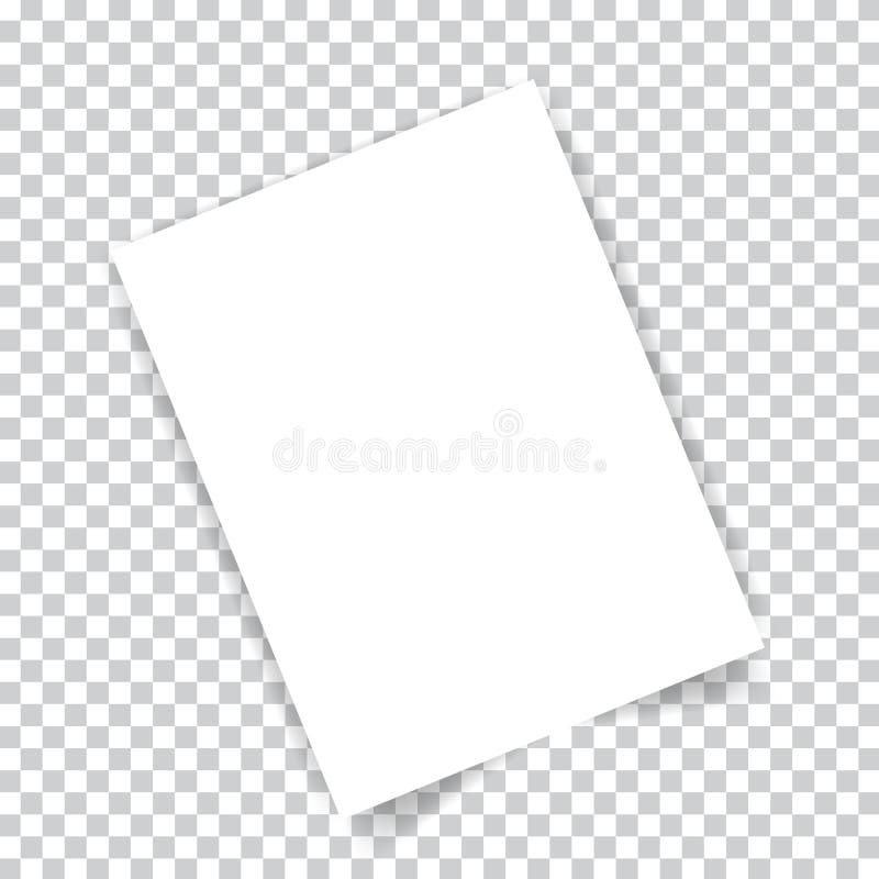 Realistic White A4 Paper Page . Stock Vector - Illustration of canvas ...