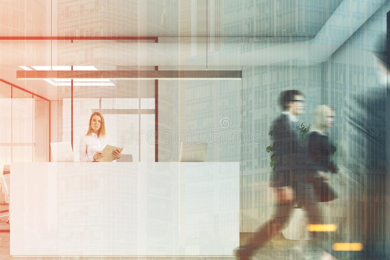 White Reception with a Tree, People Double Stock Photo - Image of ...