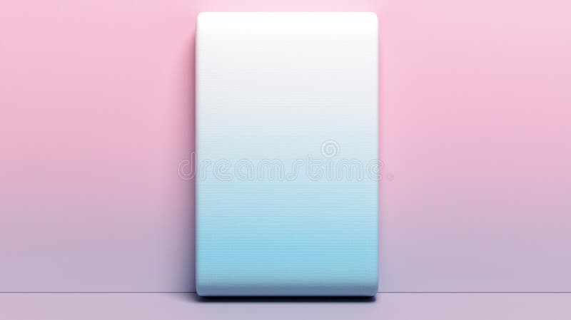 A White Rectangle with a Gradient Background. Stock Illustration ...