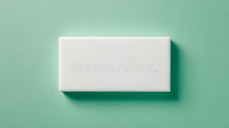 White Rectangle on Green Background, Showcasing Simplicity and Modern ...