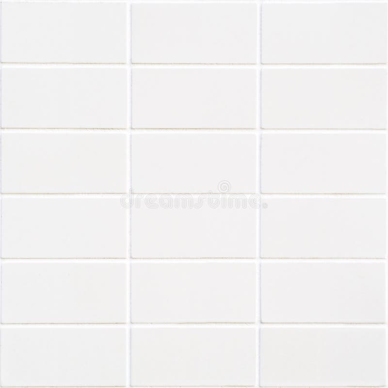 White Rectangle Mosaic with Horizontal Structure Stock Photo - Image of ...