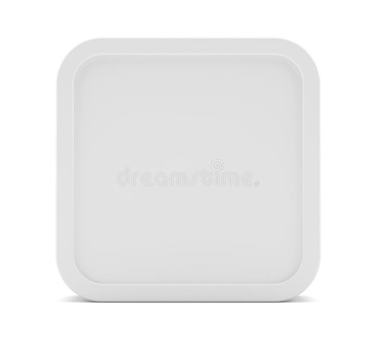 White Rectangle with Rounded Corner Stock Image - Image of concept ...