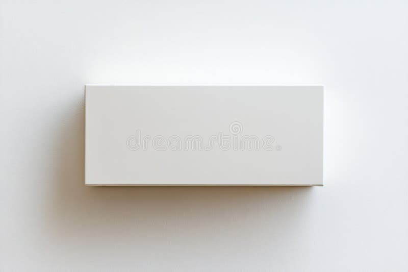 Minimalist White Box on Plain Background. AI Generated Stock Photo ...