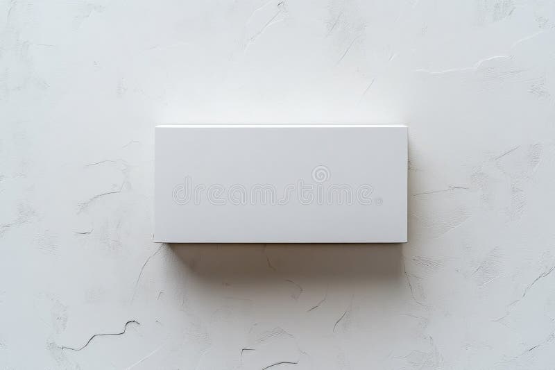 Minimalist White Box on Plain Background. AI Generated Stock Image ...