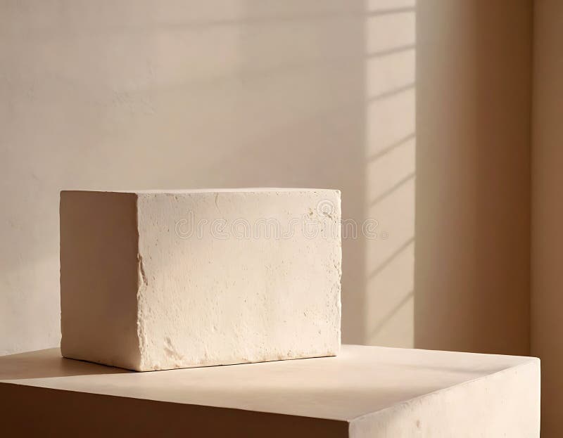 White Rectangular Concrete Platform. Stock Illustration - Illustration ...