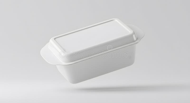 White Rectangular Food Container Mockup: Clean Design for Branding and ...