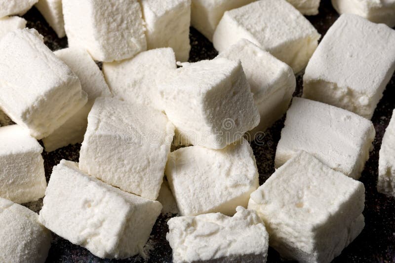 White Rectangular Marshmallow. Homemade Cooking Stock Photo - Image of ...
