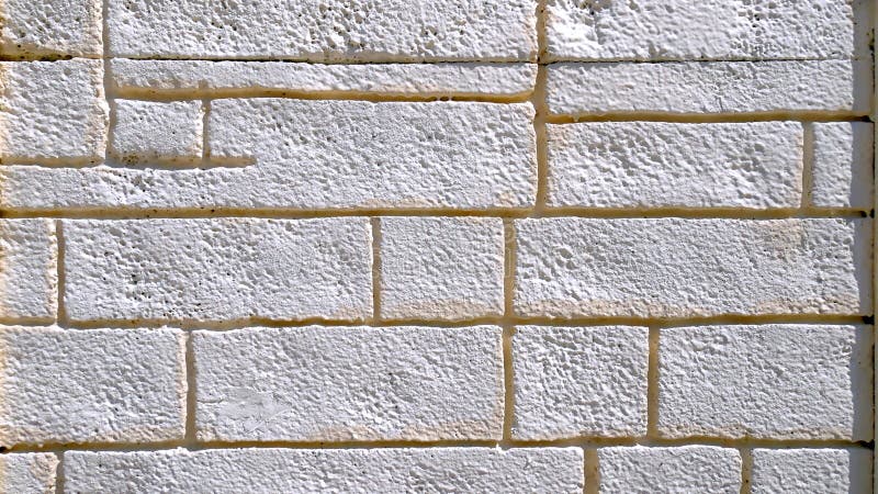 White Rectangular Brick Wall Background Stock Photo - Image of ...