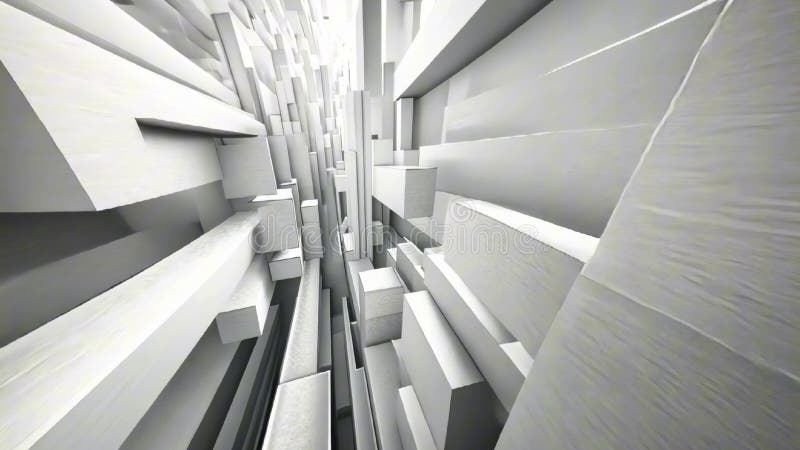 White Rectangular Shapes Creating Dynamic Motion Effect. Minimalist ...