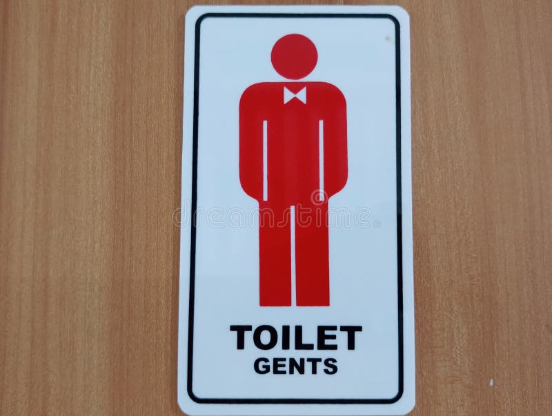 Classic Men S Restroom Sign: a Simple and Effective Design Stock Image ...