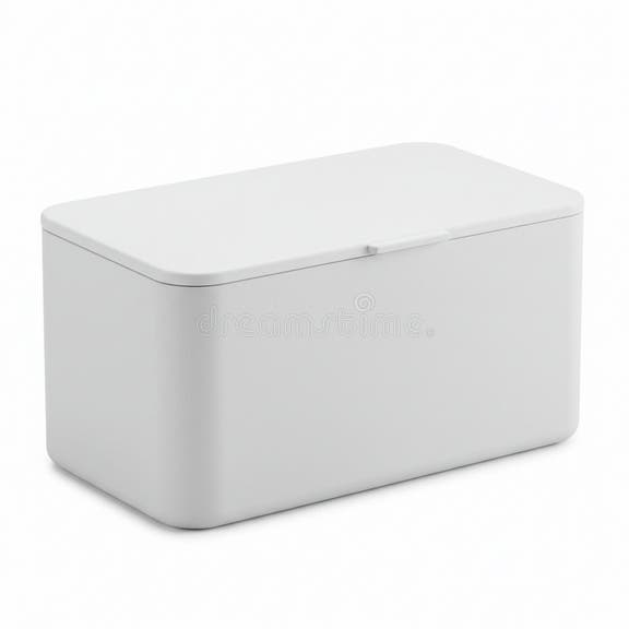 White Rectangular Storage Box Stock Illustration - Illustration of ...