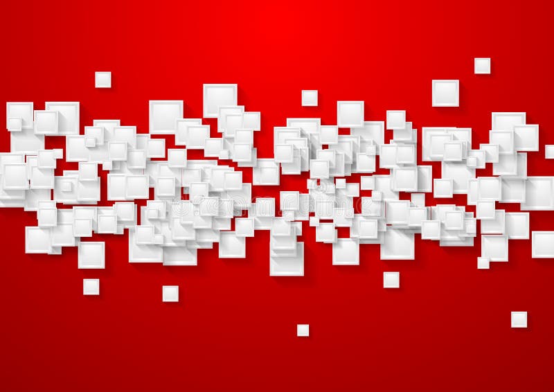 Red And White Technology Background