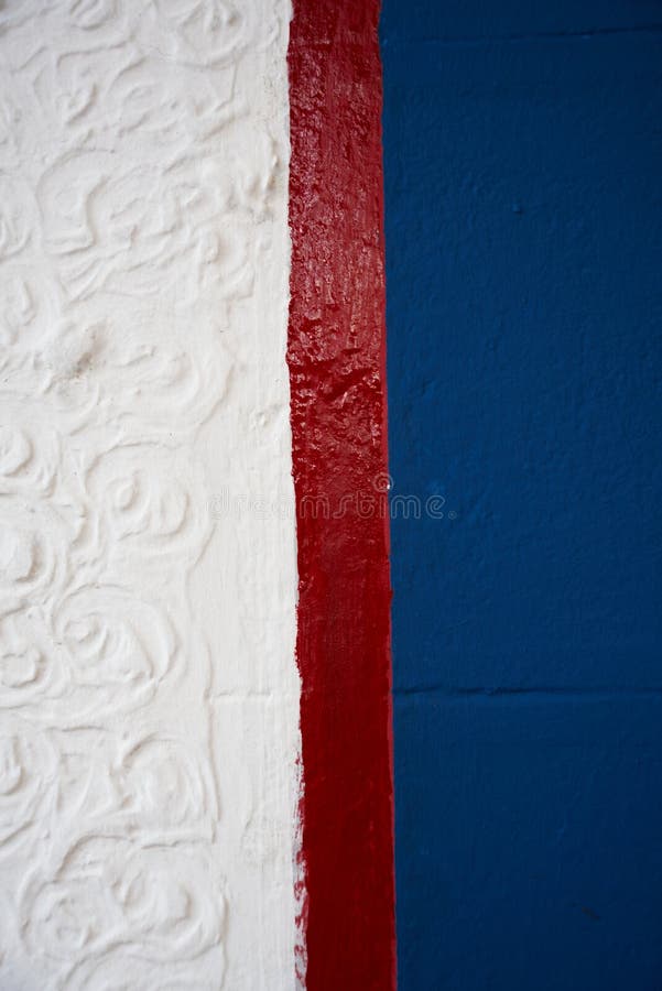 White, Red and Blue Wall Texture Stock Photo - Image of backdrop, retro ...