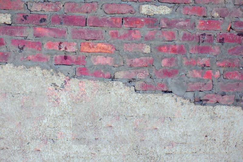 White and Red Brick Wall for Background or Texture Stock Image - Image ...