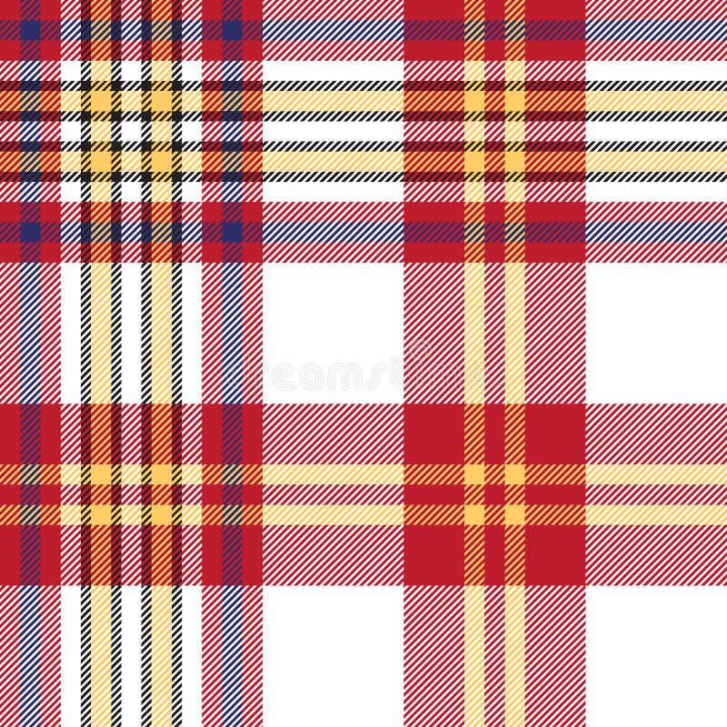 White Red Check Seamless Fabric Texture Stock Vector - Illustration of ...